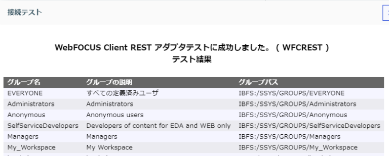 データアダプタの構成（WebFOCUS Client編） | WebFOCUS技術情報サイト
